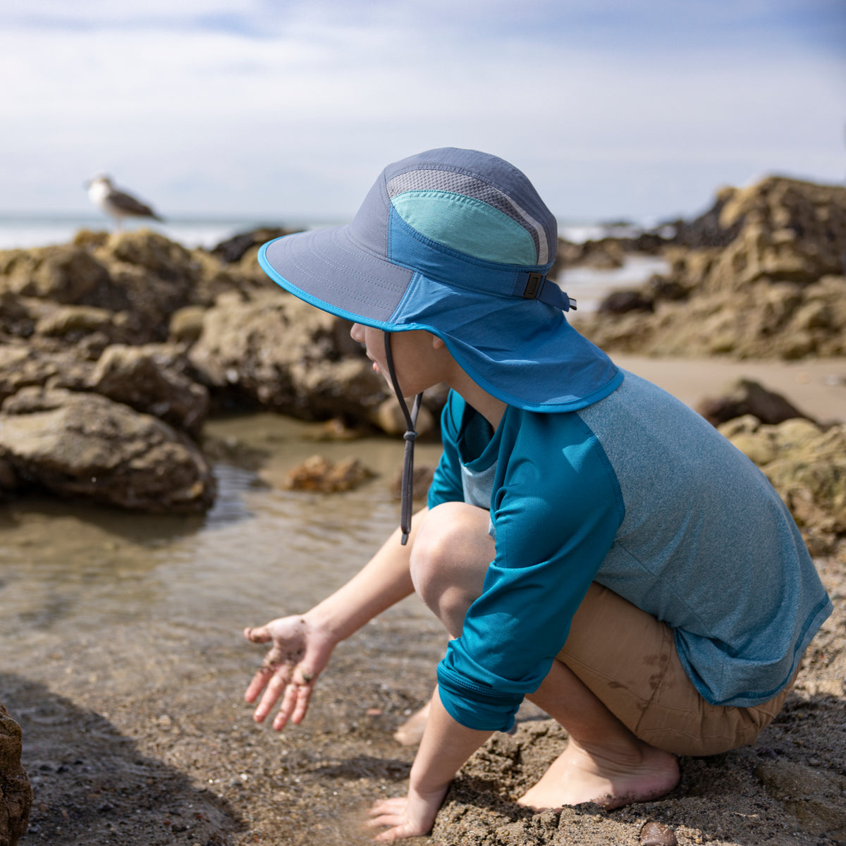 Kids Ultra Adventure Hat | Packable UPF 50+ Sun Hat with Neck Cape ...